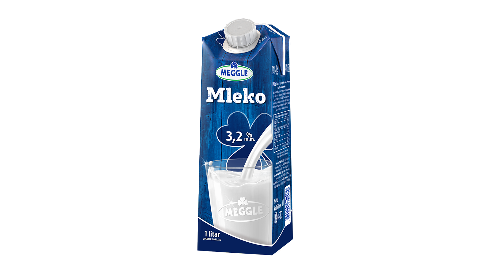 Dugotrajno mleko MEGGLE 3,2%mm 1l - Cenoteka