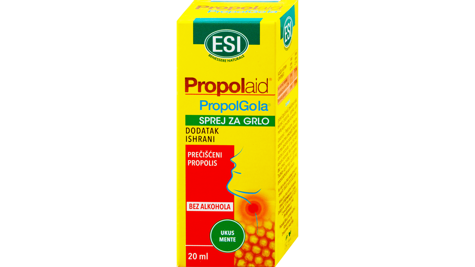 ESI SRL Propolaid Propolgola sprej za grlo 20 ml - Cenoteka