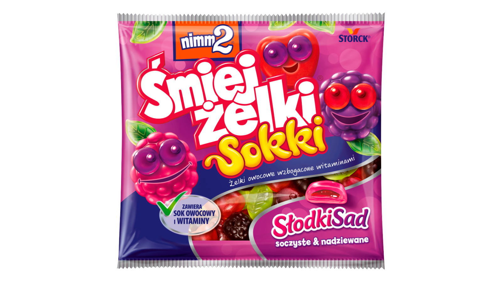 Gumene bombone NIMM2 crveno voće 90g - Cenoteka