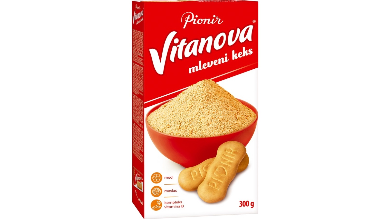Keks PIONIR Vitanova mleveni 300g - Cenoteka