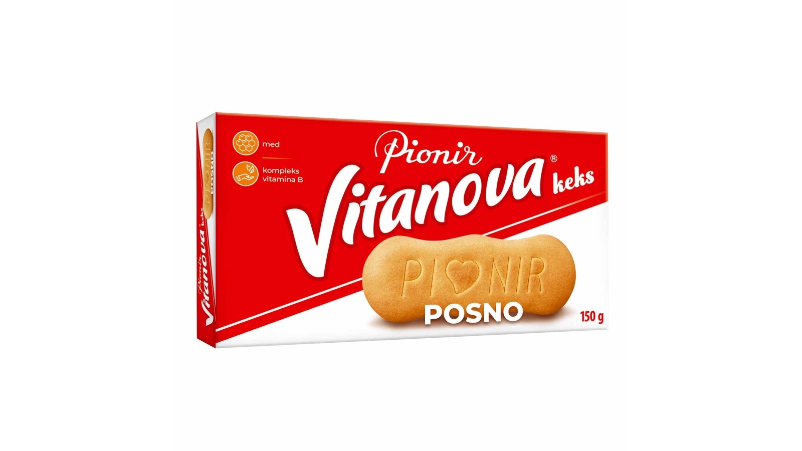 Keks PIONIR Vitanova posni 150g - Cenoteka