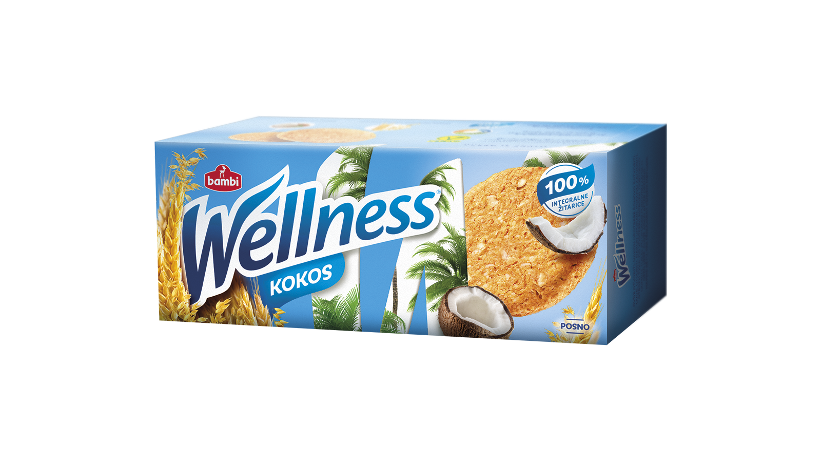 Keks WELLNESS kokos 125g - Cenoteka