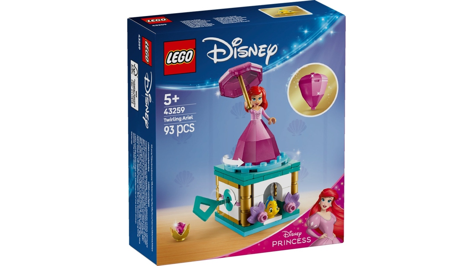 LEGO Disney Princess Ariel koja se okreće 43259 - Cenoteka