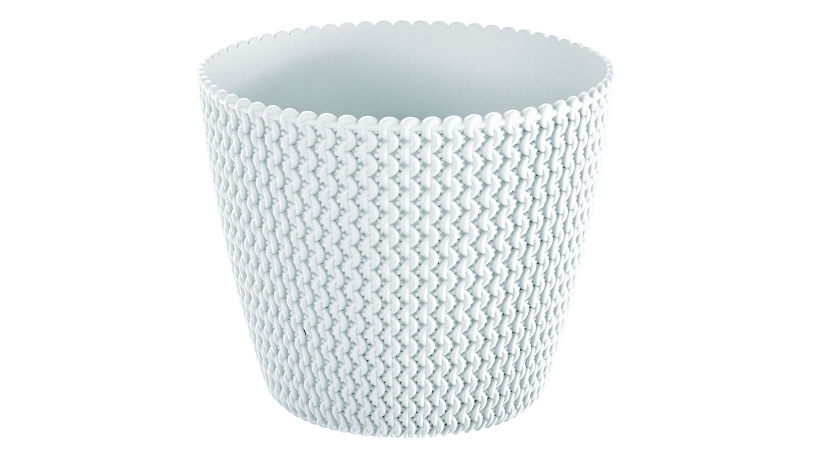 Saksija PROSPERPLAST Splofy 19x16cm bela - Cenoteka