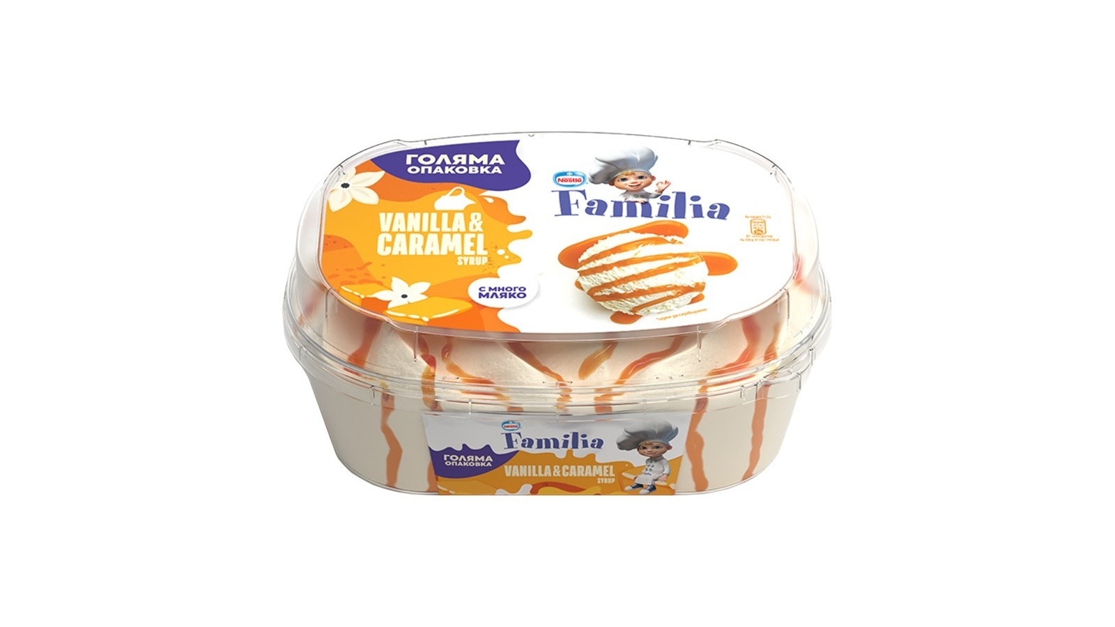 Sladoled FAMILIA vanilla & caramel 900ml - Cene i Akcije