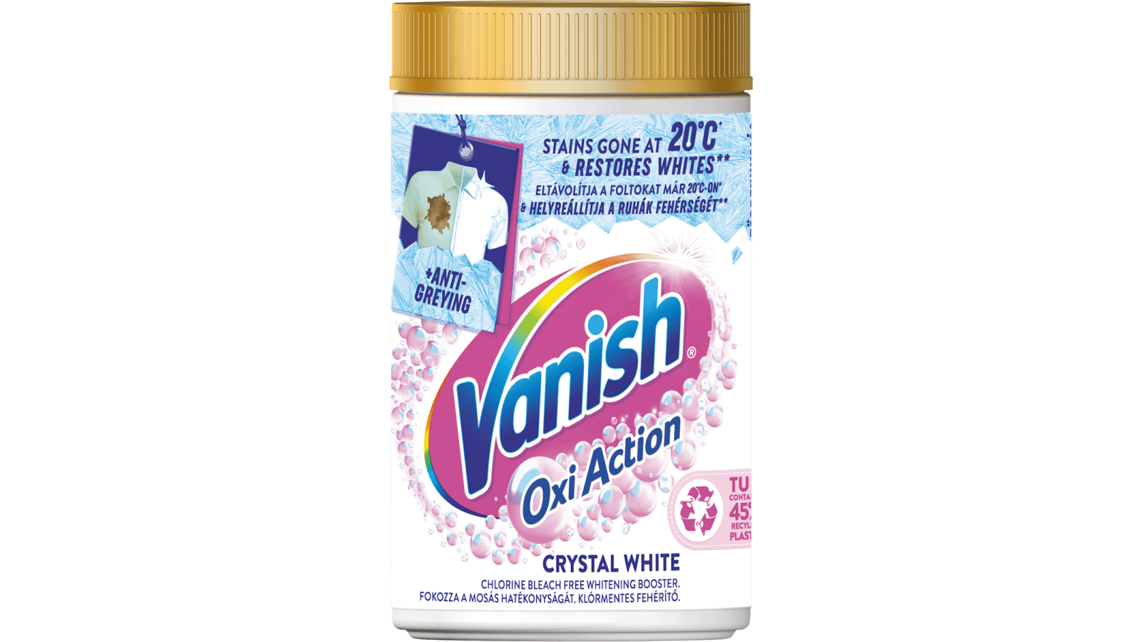 VANISH Oxy action white prah za odstranjivanje mrlja 970g - Cenoteka