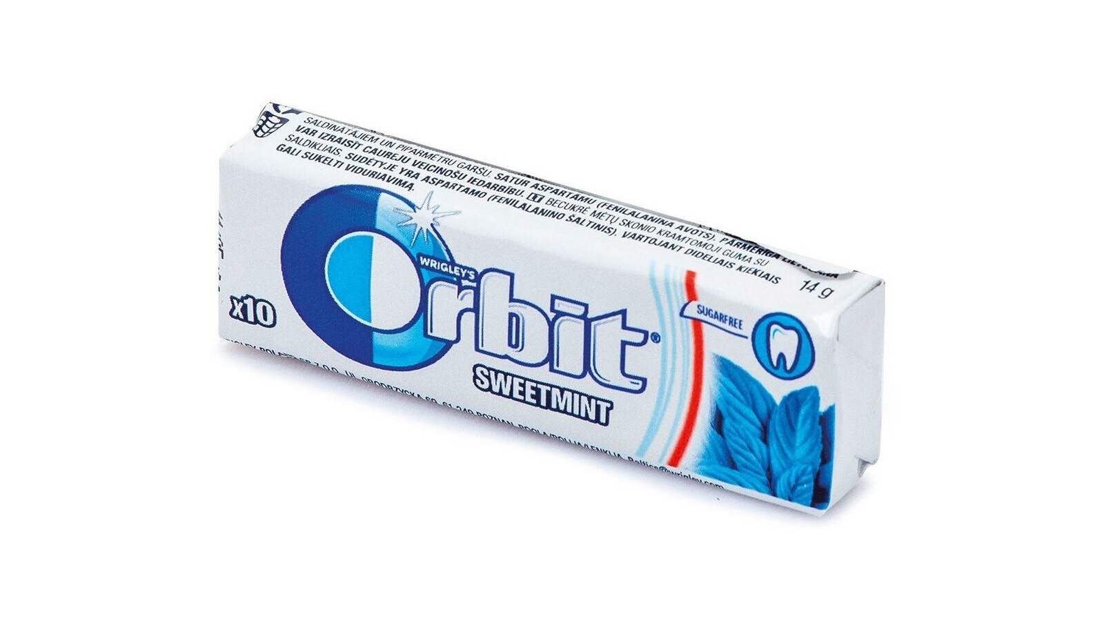 Žvake ORBIT Sweet mint 14g - Cenoteka