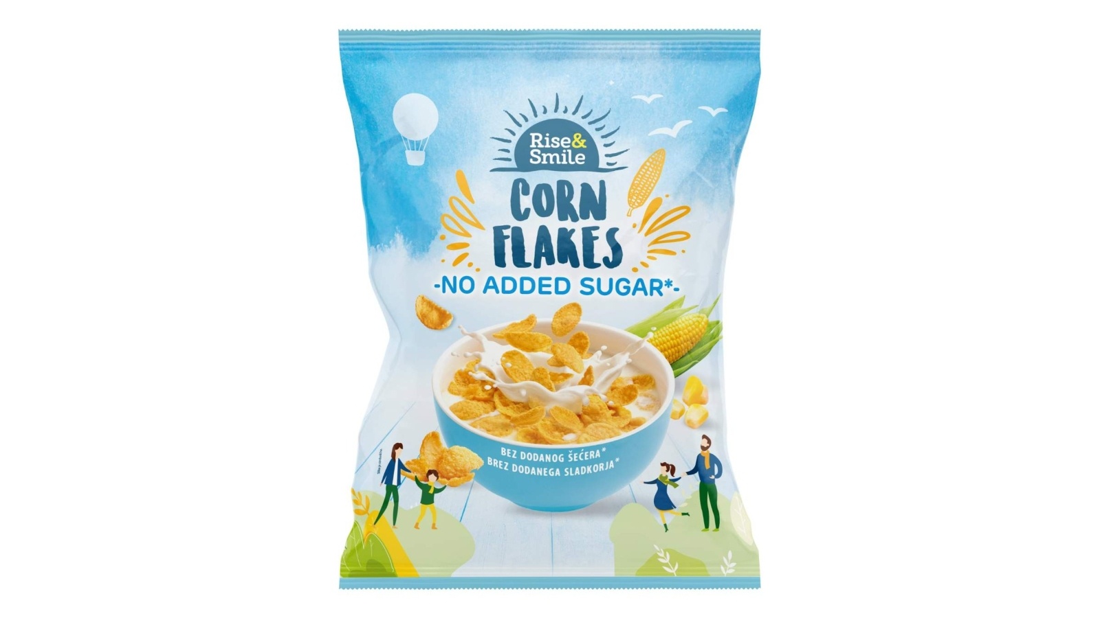 Corn flakes RISE&SMILE bez šećera 500g - Cene i Akcije