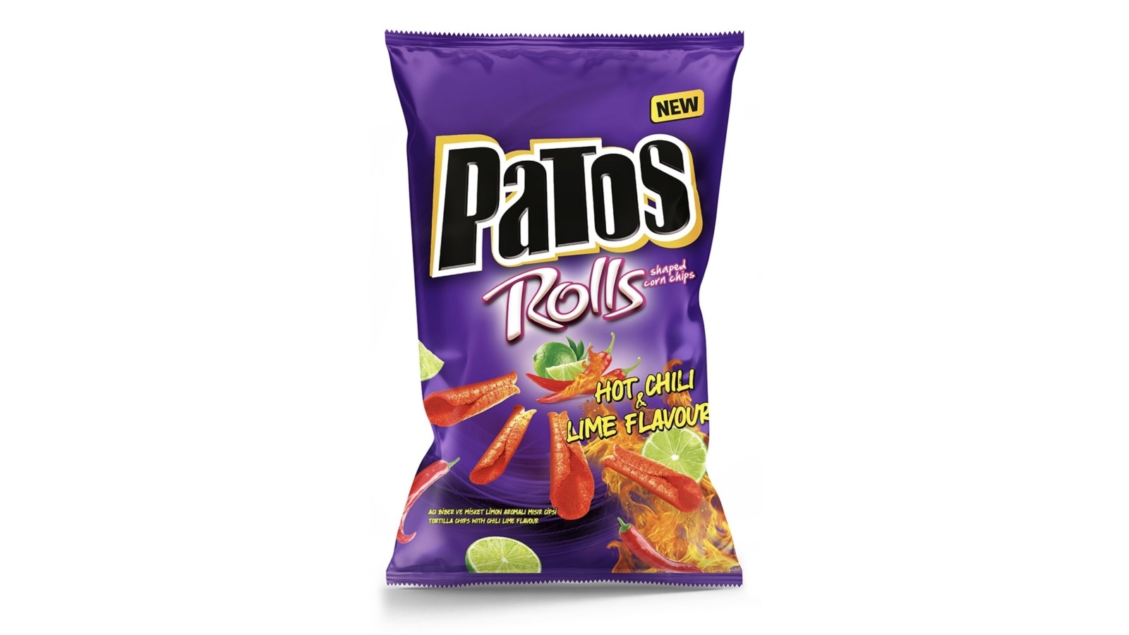 Čips PATOS Rolls chili lime 90g - Cenoteka