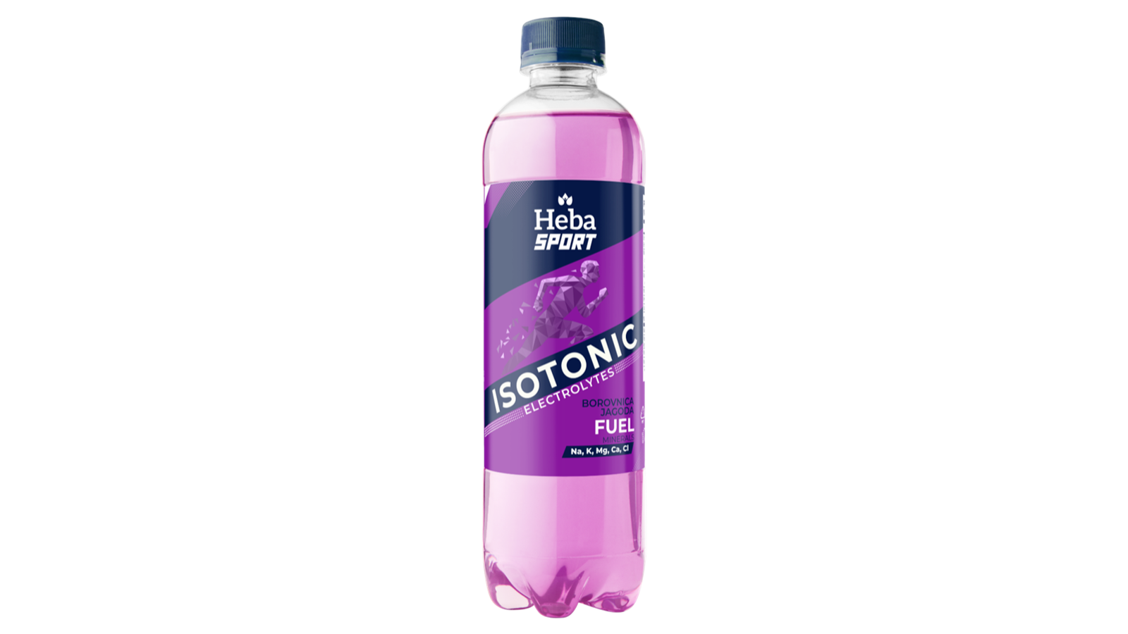 HEBA Fuel negazirana voda borovnica i jagoda 500ml - Cenoteka