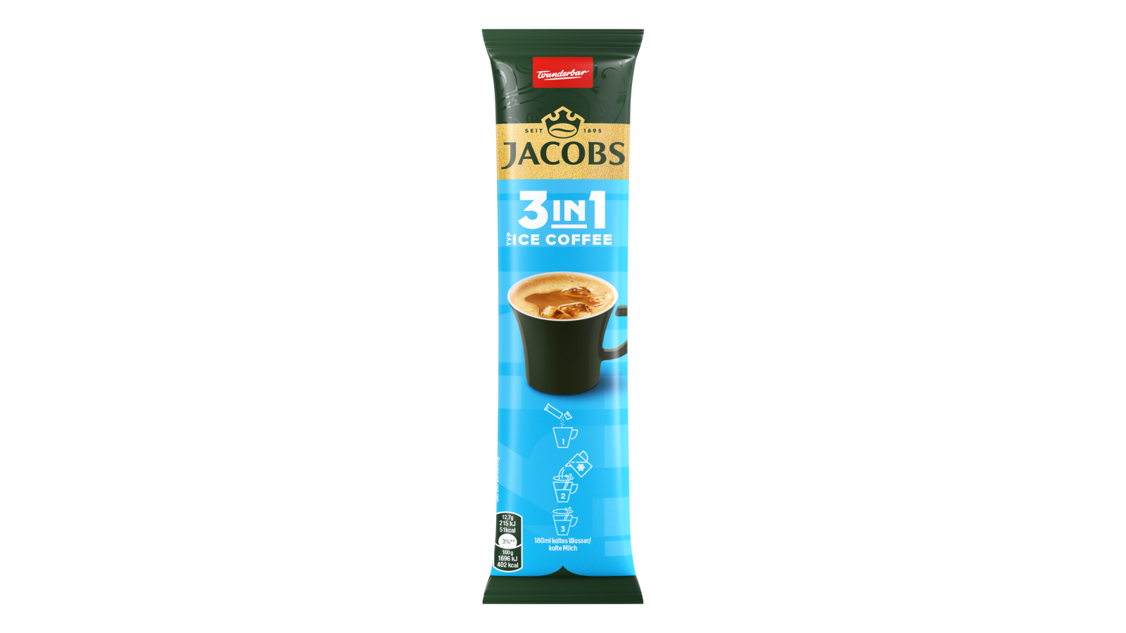 Instant kafa JACOBS 3u1 ice coffee 12,7g - Cenoteka
