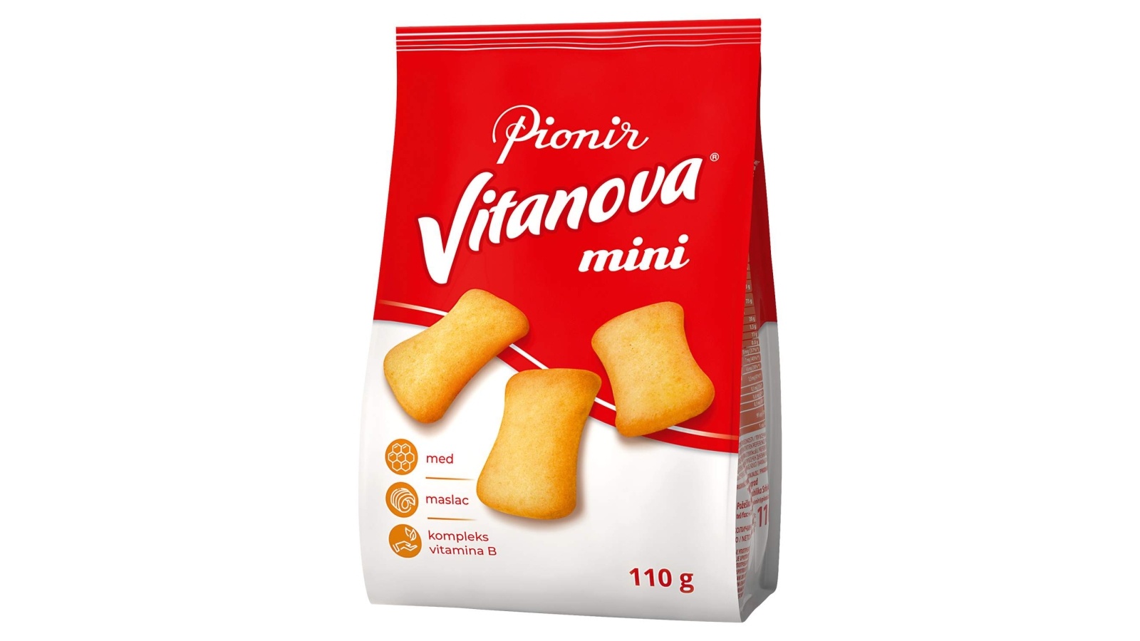 Keks PIONIR Vitanova mini 110g - Cenoteka