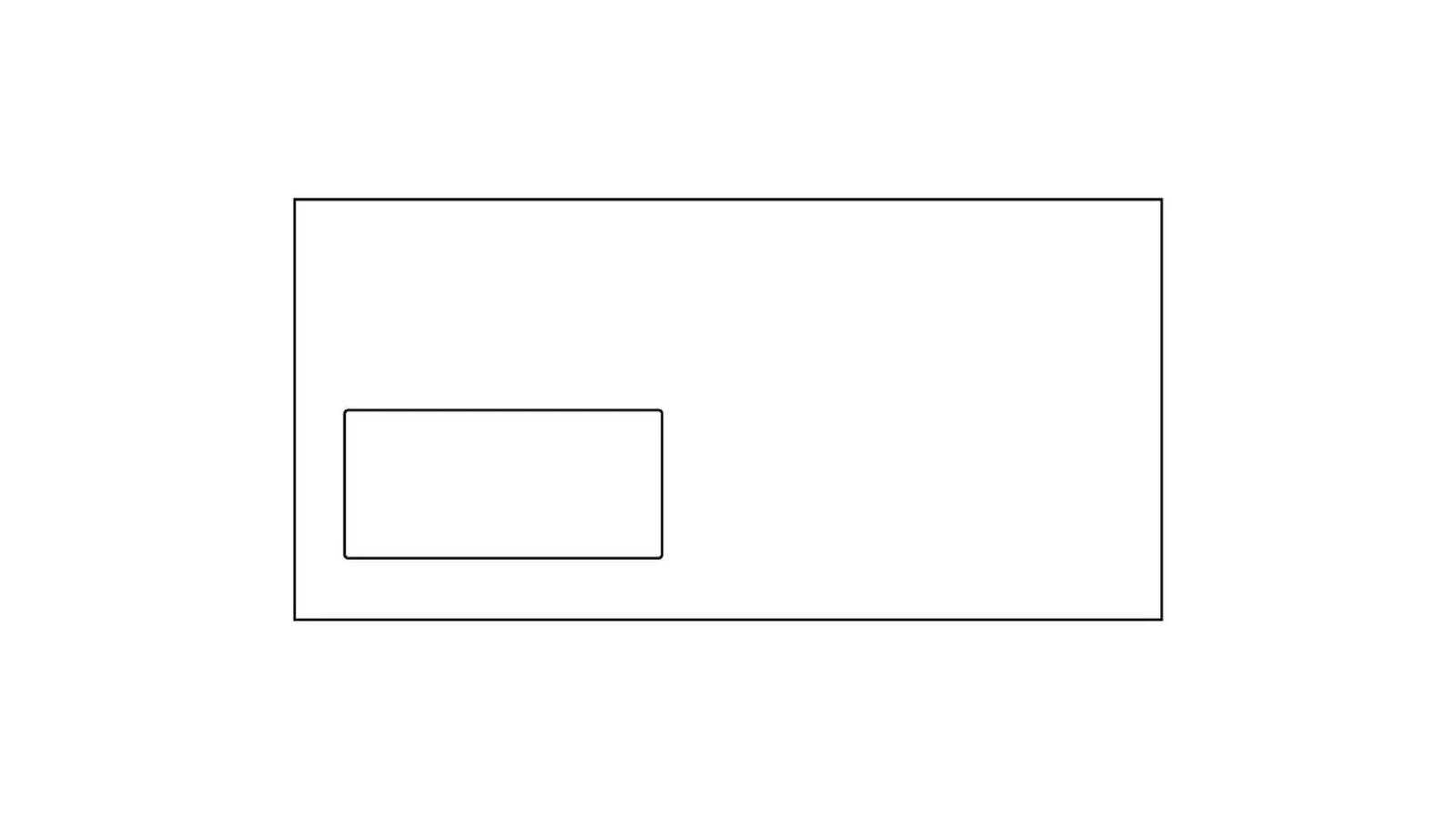 Koverta levi prozor 11x23cm Ameriken PIGNA 80g 1kom - Cenoteka