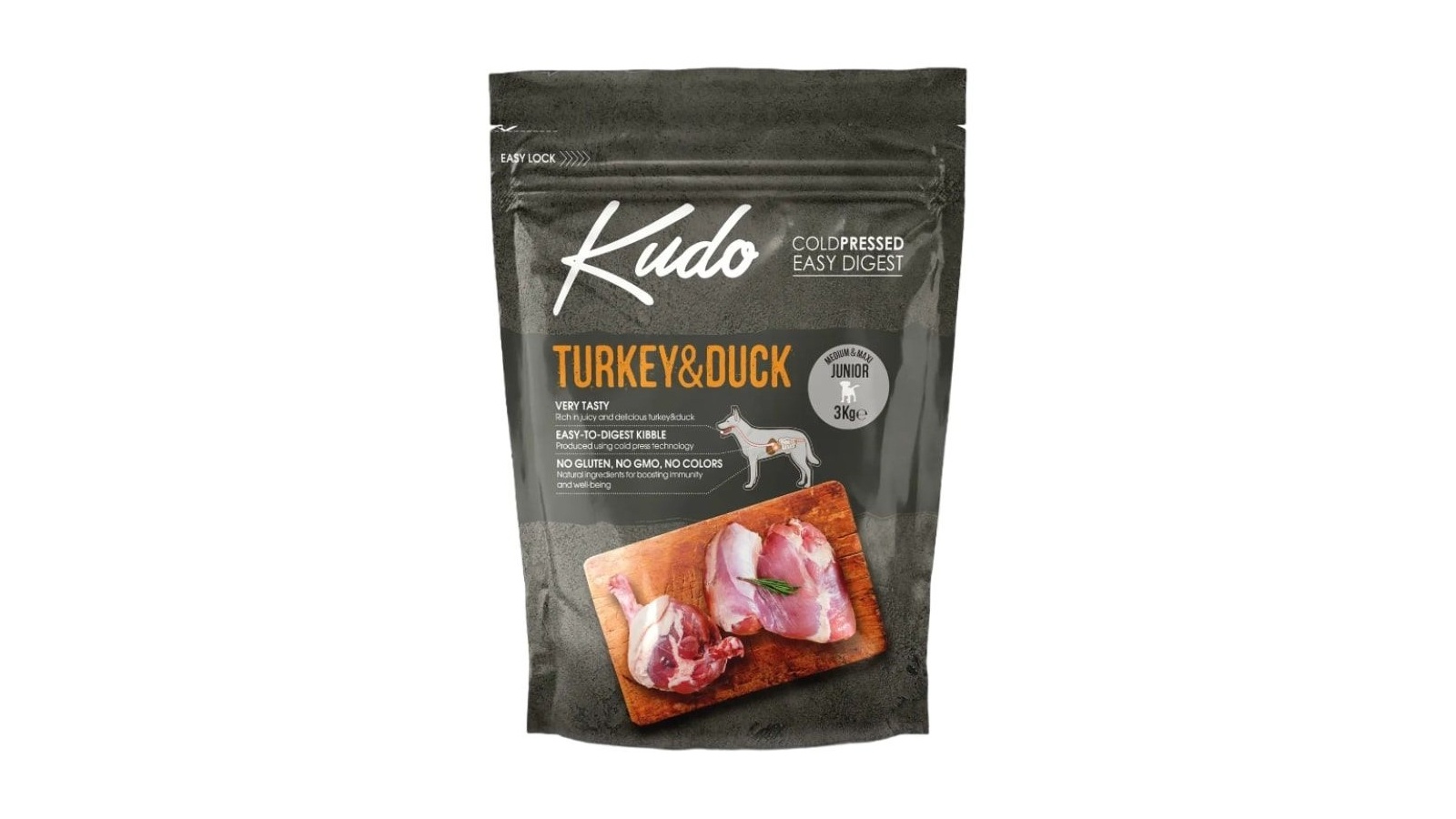 KUDO Medium & maxi junior ćuretina i pačetina 3kg - Cenoteka