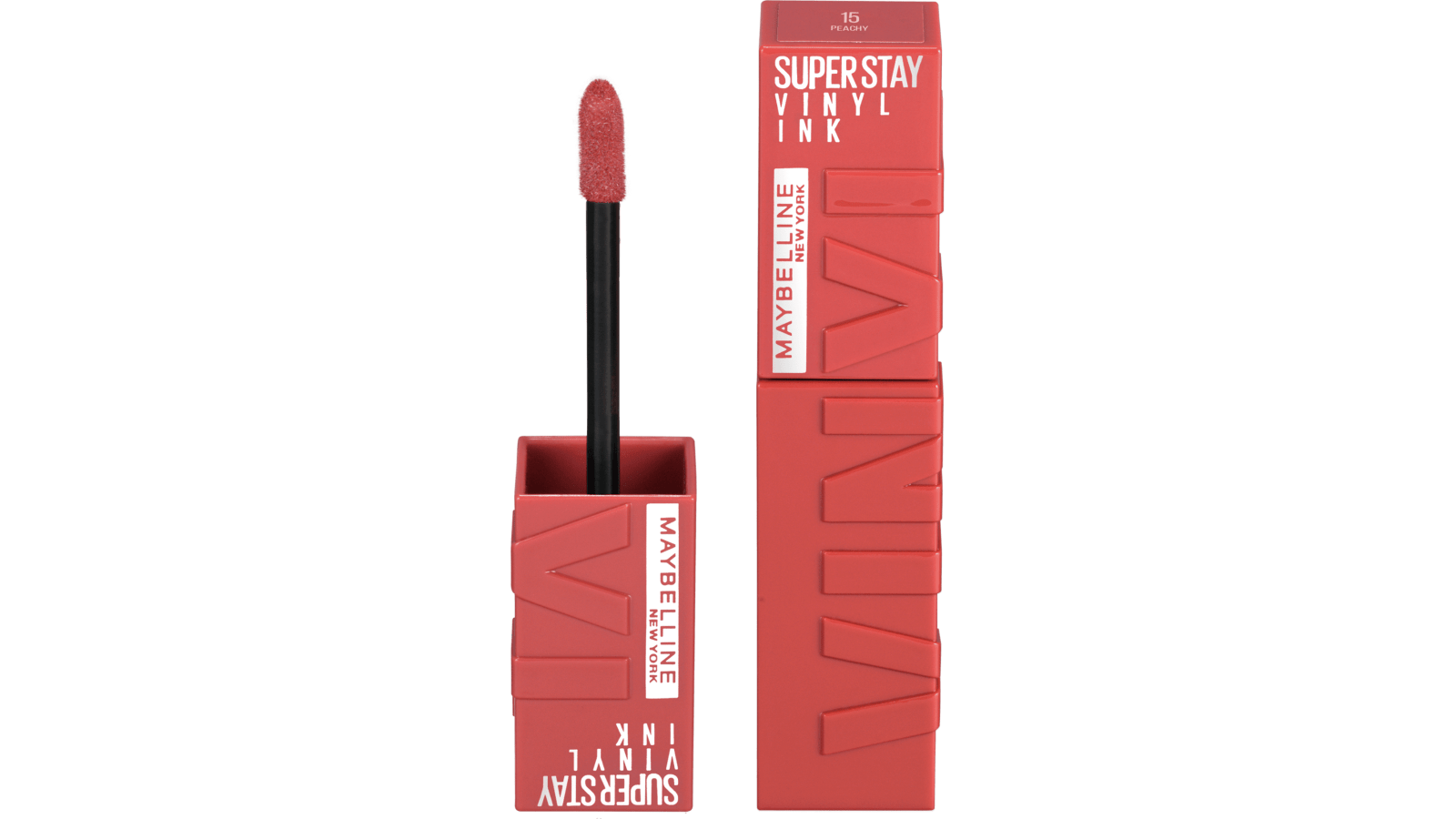 MAYBELLINE Superstay vinyl ink tečni karmin 15 peachy - Cenoteka