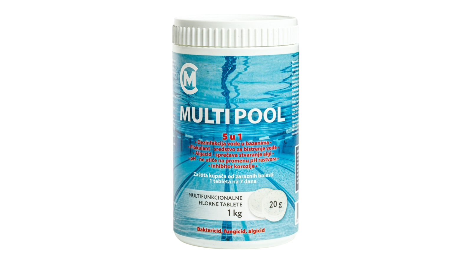 MULTICOM tablete za bazen Multi pool 20kom 1kg - Cenoteka