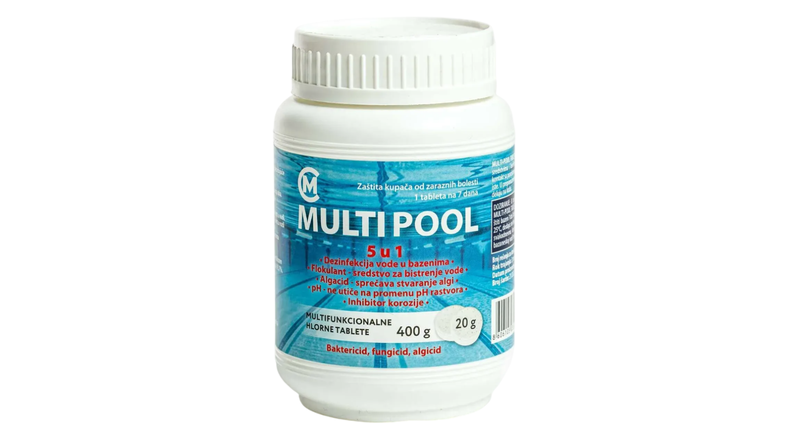 MULTICOM tablete za bazen Multi pool 20kom 400g - Cenoteka