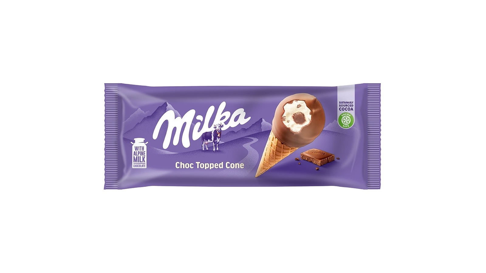 Sladoled MILKA Ball top cone kornet 100ml - Cenoteka