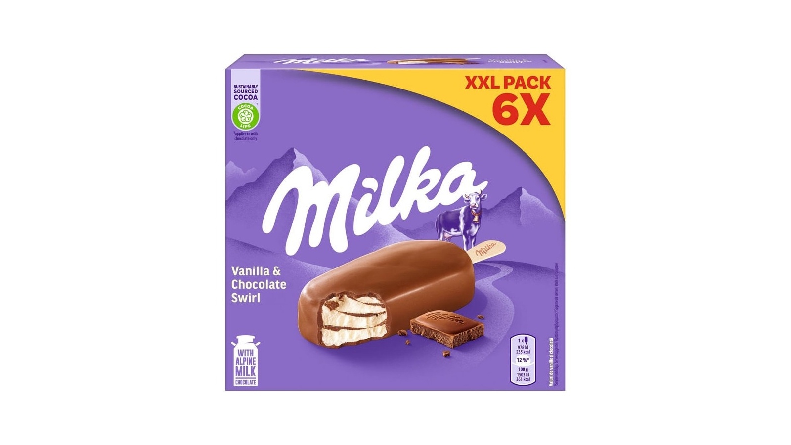 Sladoled MILKA štapić multipack 6x90ml - Cenoteka
