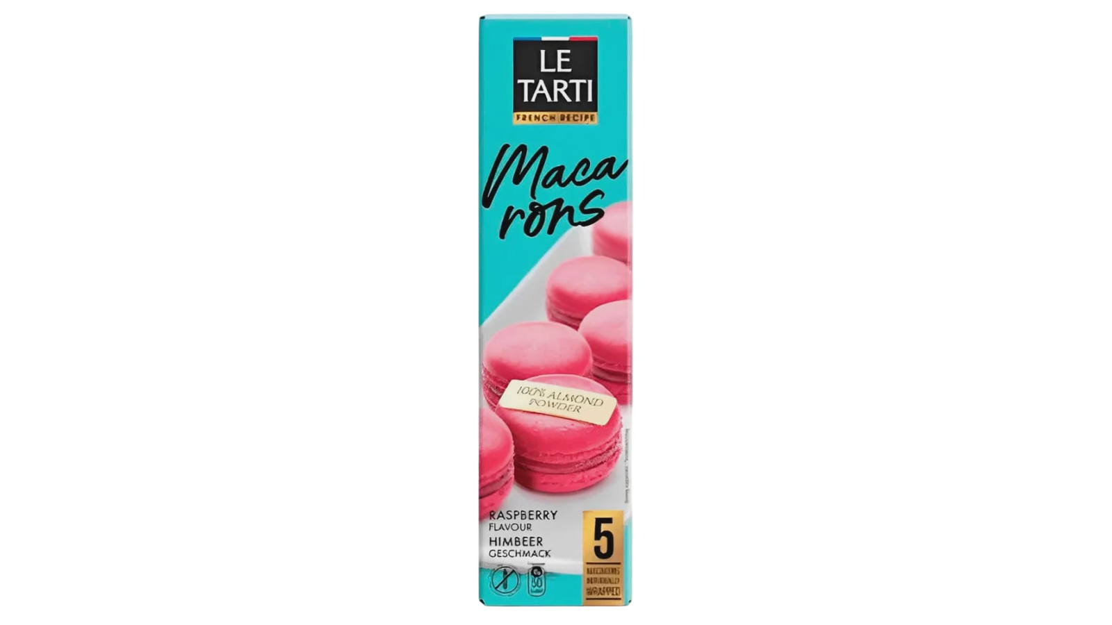 Biskvit LE TARTI Macarons malina 60g - Cenoteka