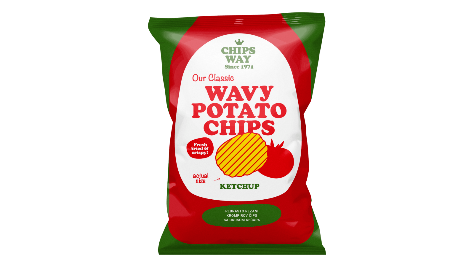 CHIPS WAY Kečap rebrasti 150g - Cenoteka