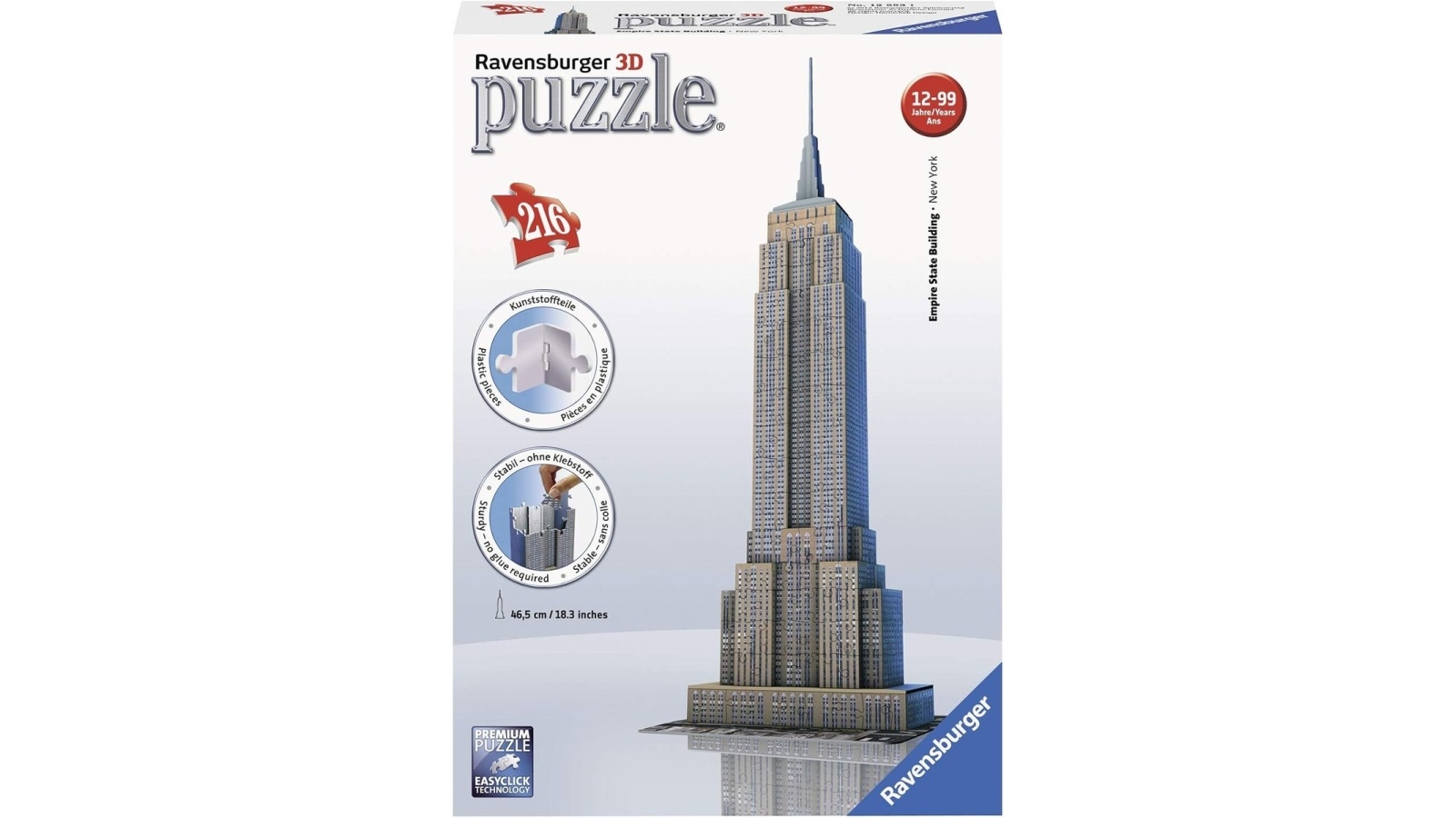 Puzzle 3D Empire state building RAVENSBURGER - Cenoteka