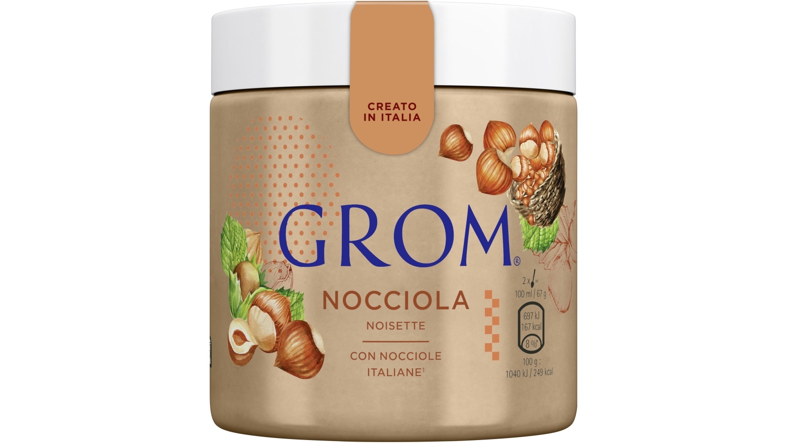 Sladoled GROM lešnik 460ml - Cenoteka