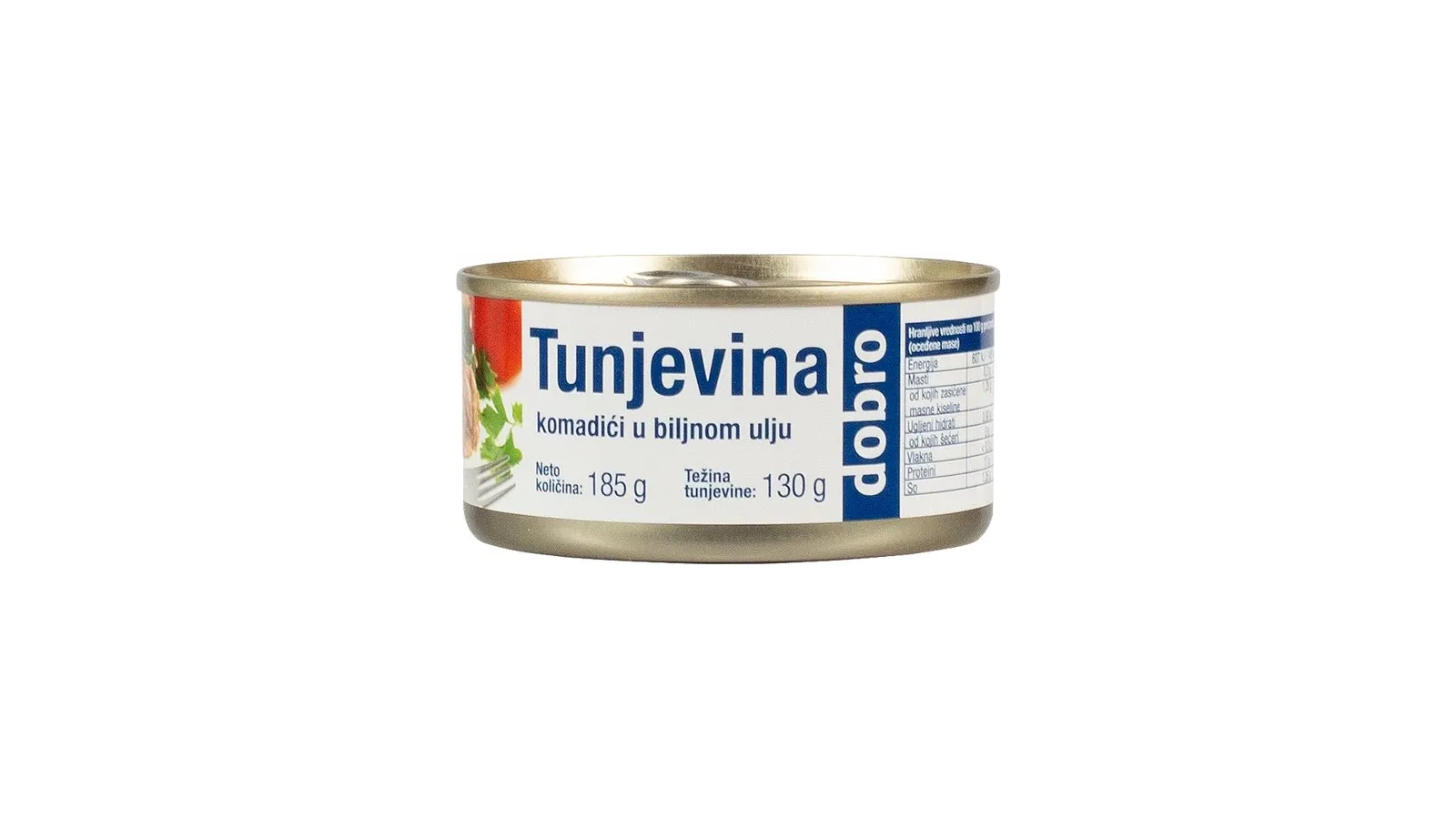 Tunjevina DOBRO komadići u biljnom ulju 160g - Cenoteka