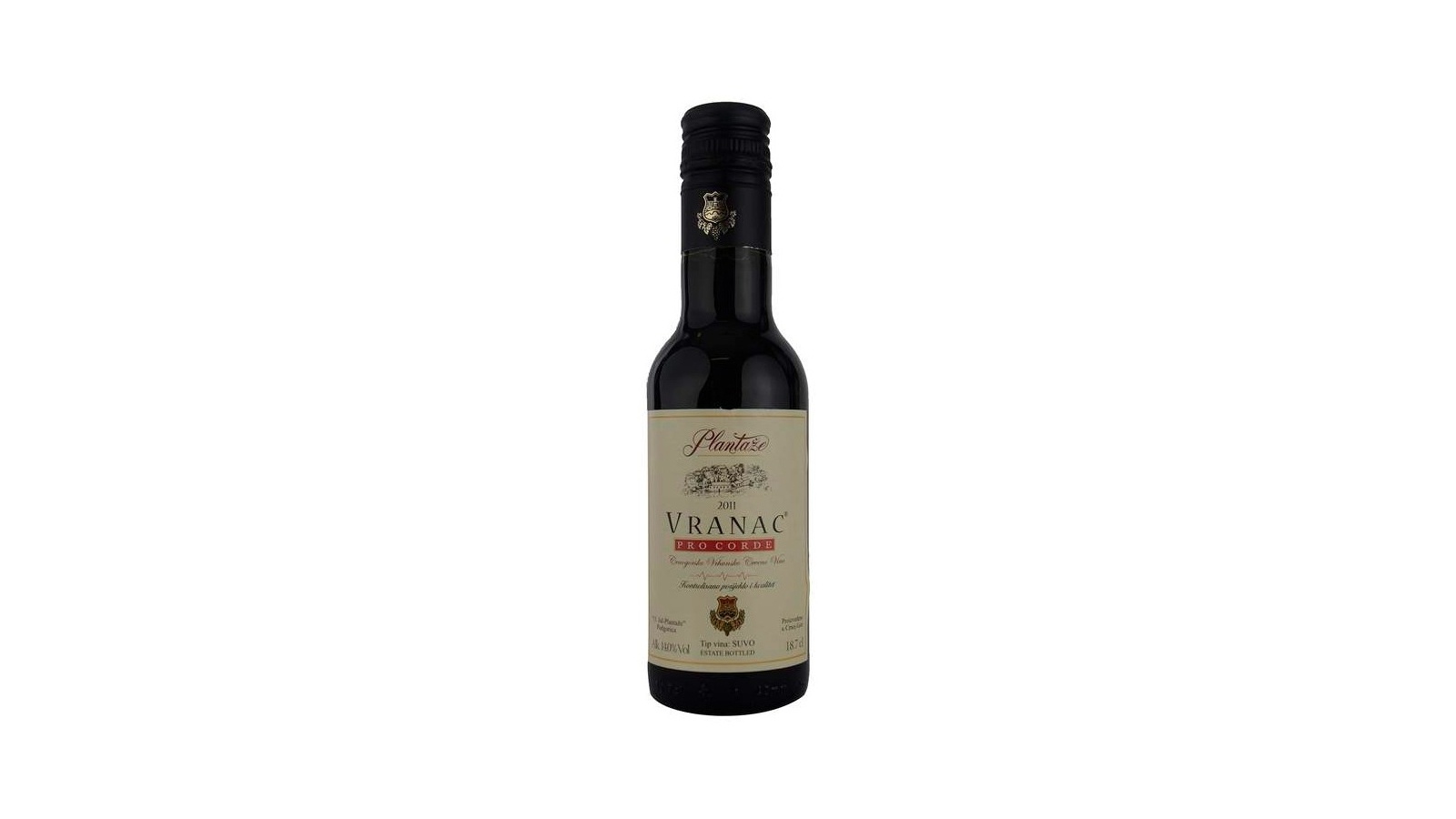 Crno vino PLANTAŽE Vranac Pro corde 0,187l - Cene i Akcije