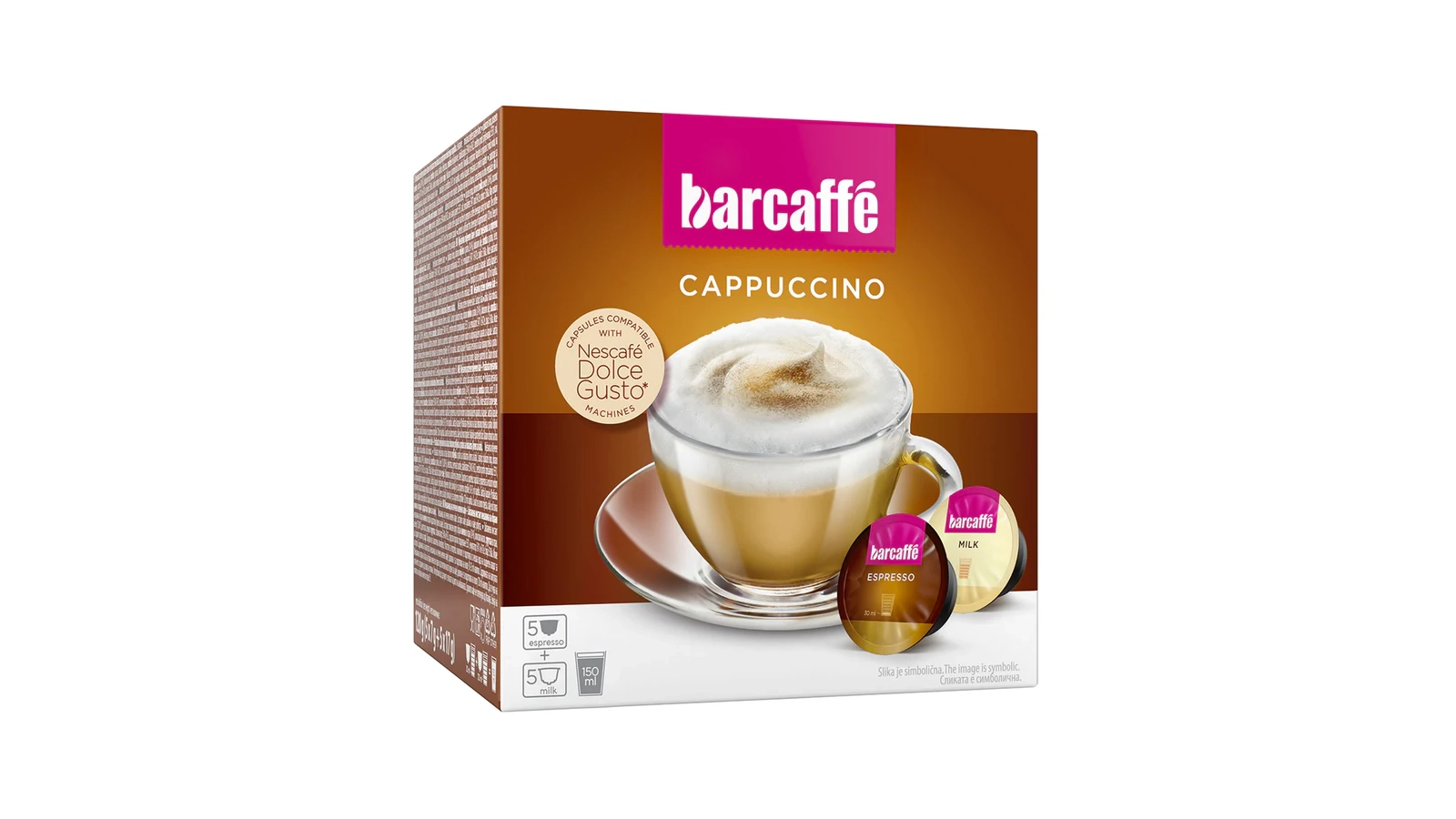 Kapsule PERFETTO Cappuccino 120g Barcaffe - Cenoteka