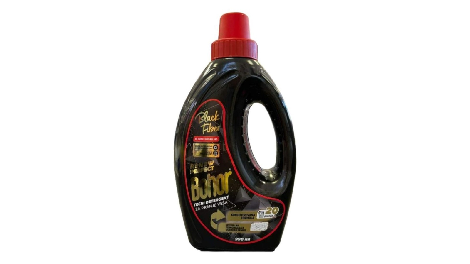 BOHOR Black & fiber tečni deterdžent za veš 20 pranja (990ml) - Cenoteka