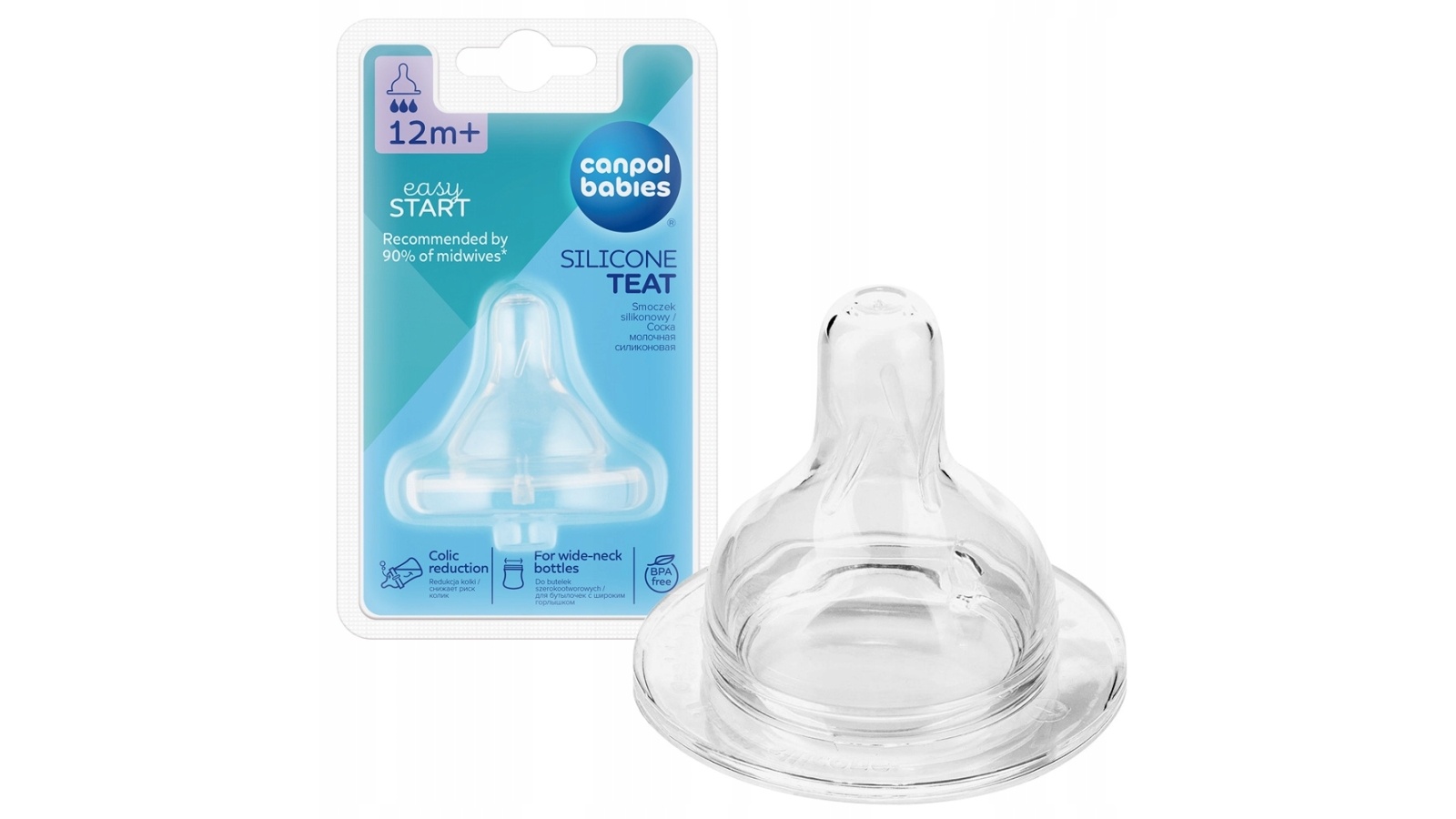 CANPOL BABIES Easy Start silikonska cucla 21/722 1kom - Cenoteka
