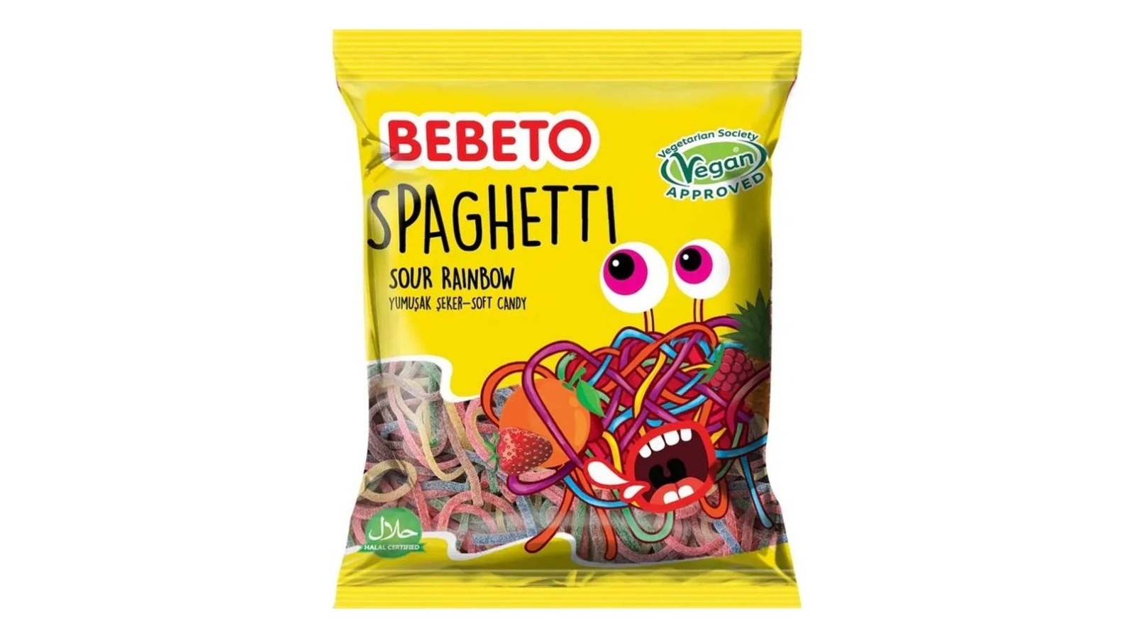 Gumene bombone BEBETO spaghetti rainbow 80g - Cene i Akcije