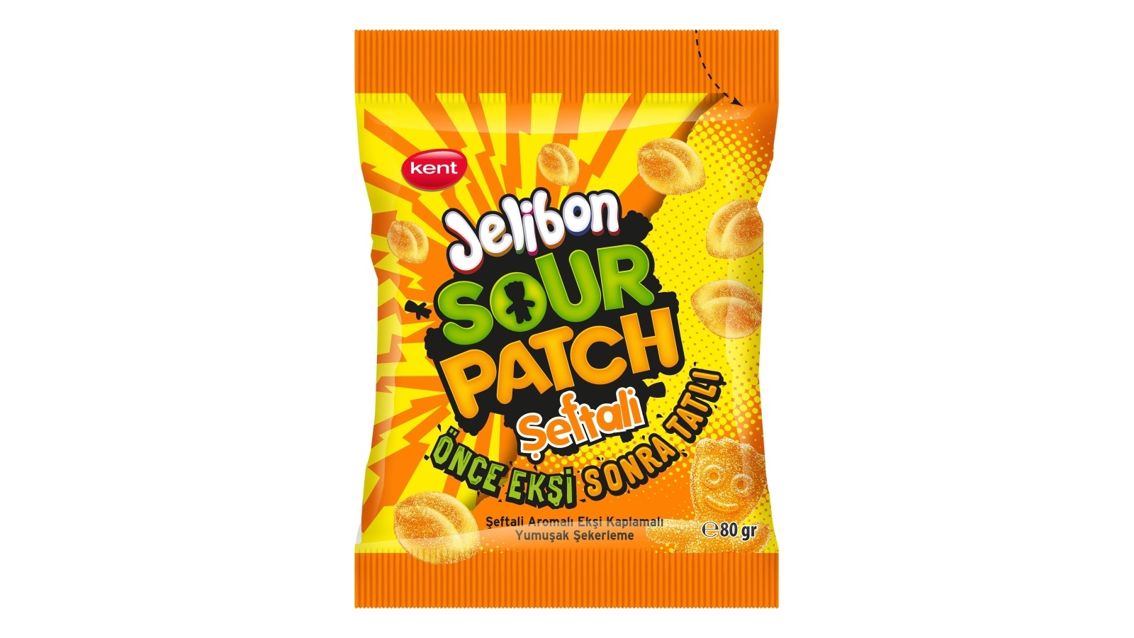 Gumene bombone KENT sour patch peach 80g - Cenoteka