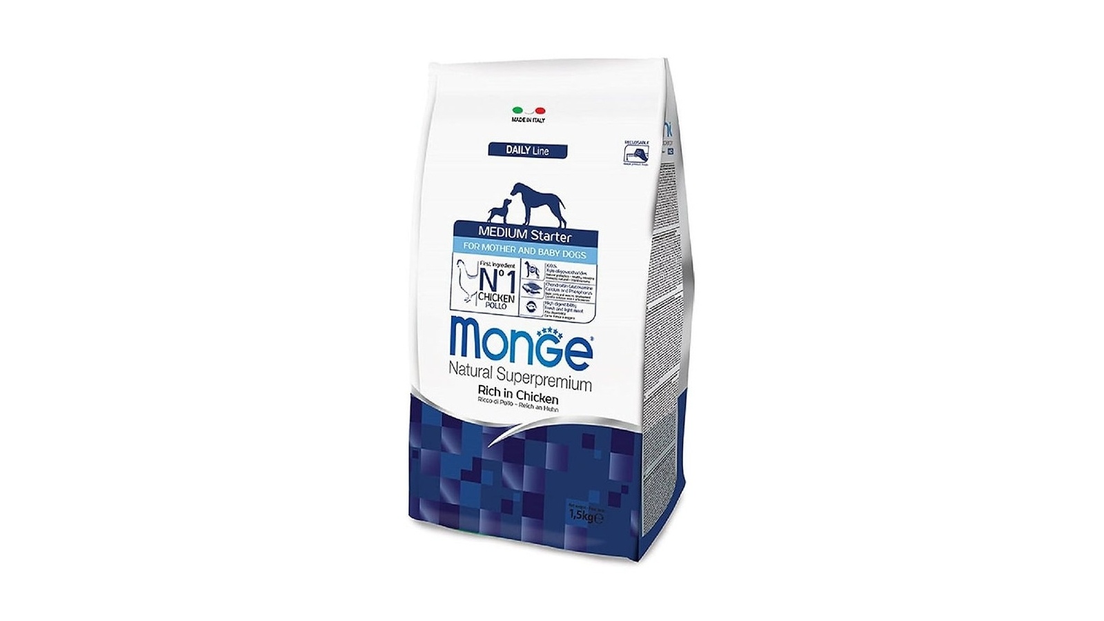 MONGE Starter medium hrana za pse piletina 15kg - Cenoteka