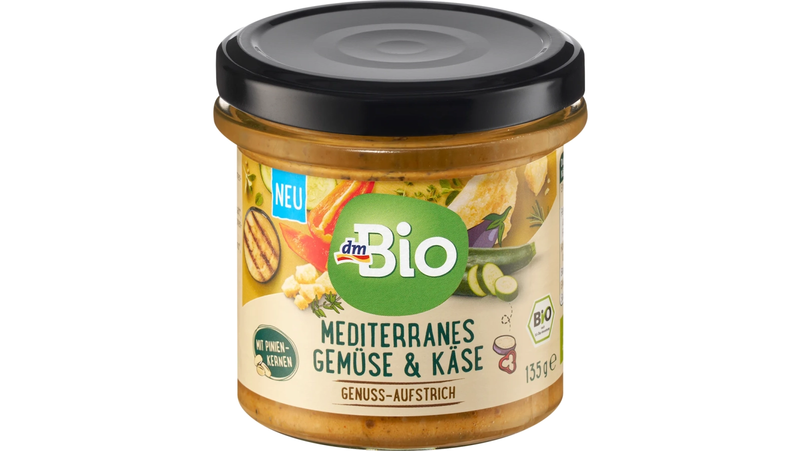 Namaz DM BIO mediteransko povrće i sir 135g - Cenoteka