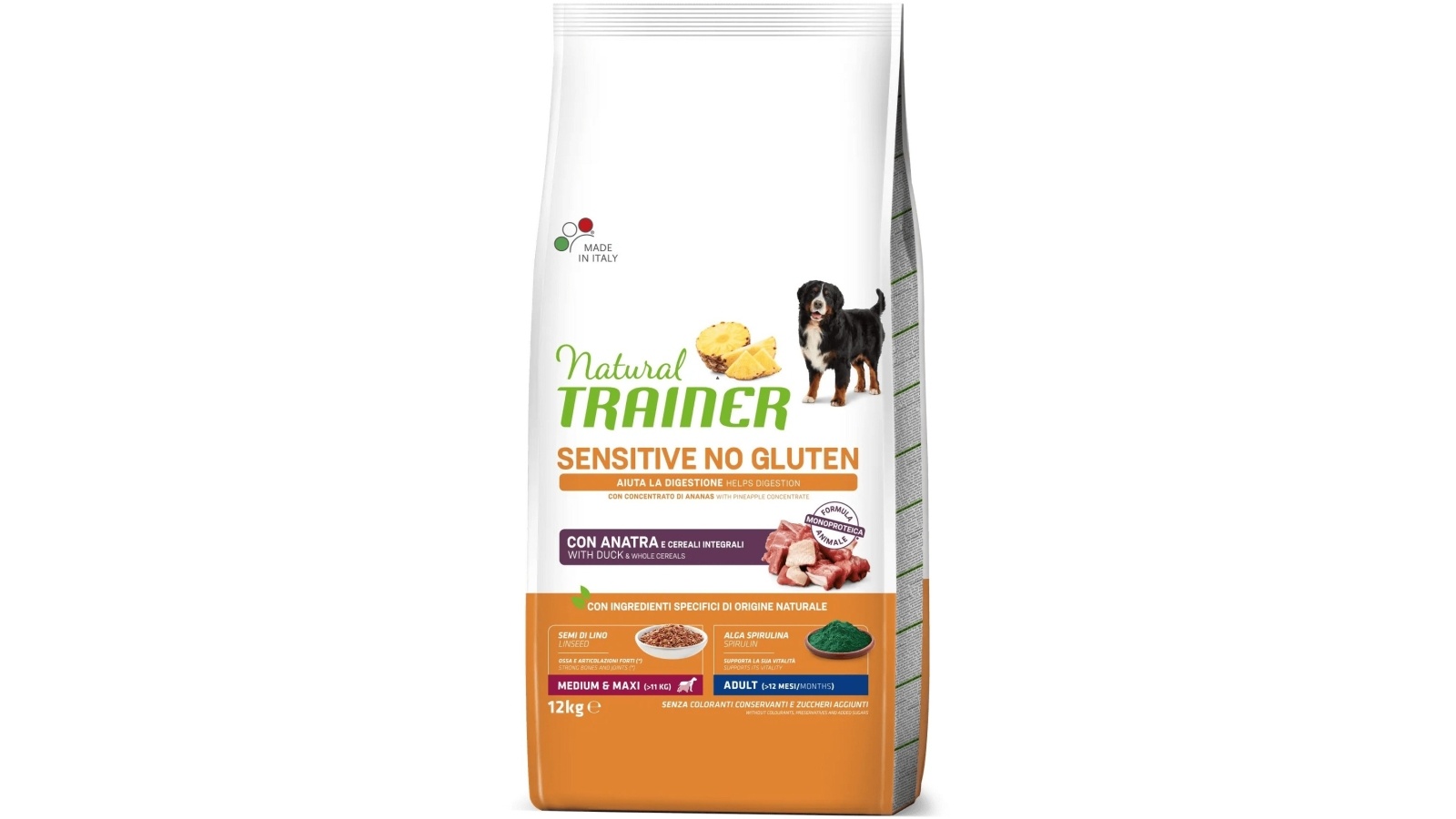 NATURAL TRAINER Sensitive hrana za pse bez glutena patka 12kg - Cene i ...