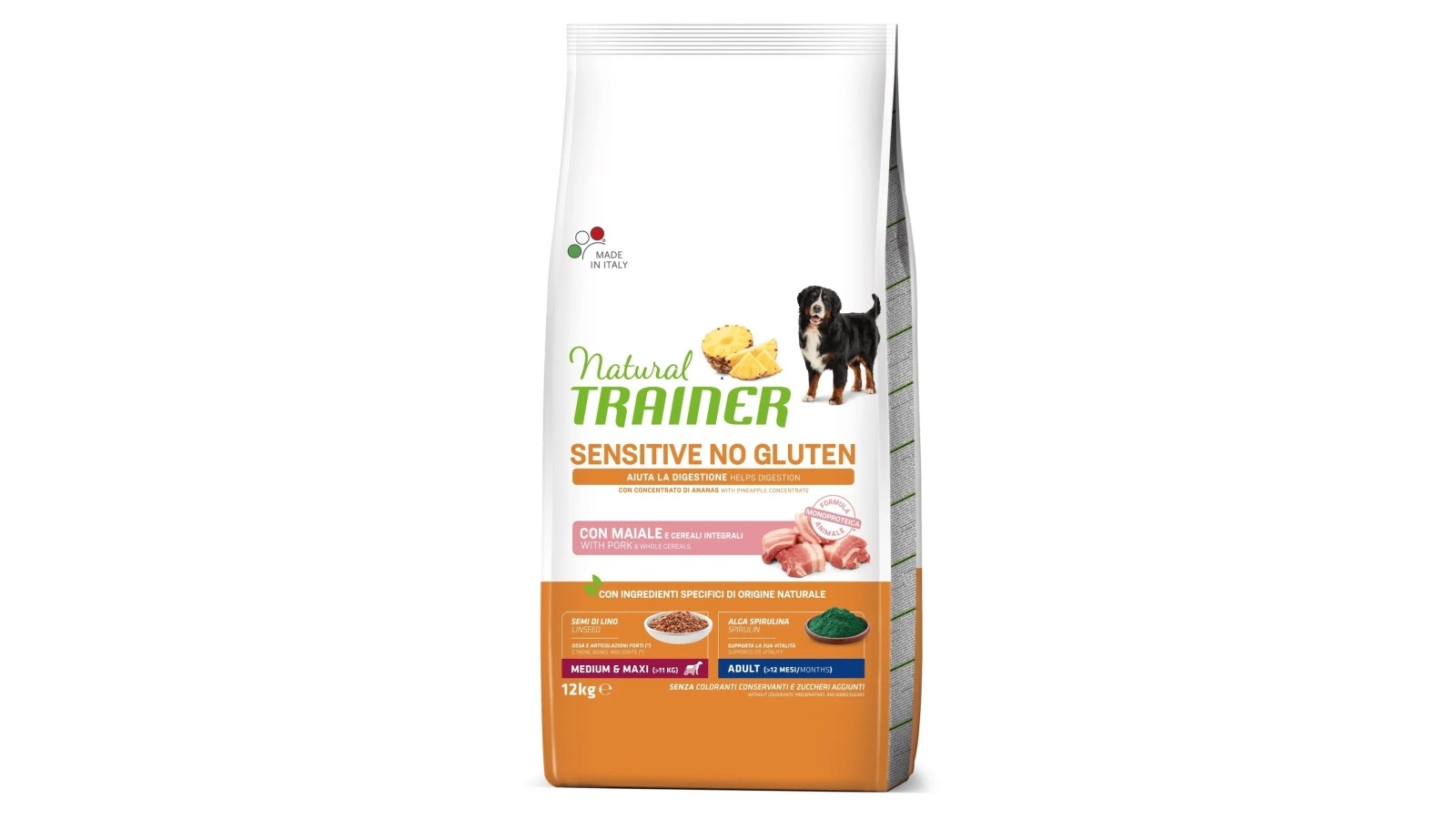 NATURAL TRAINER Sensitive hrana za pse bez glutena svinja 12kg - Cenoteka