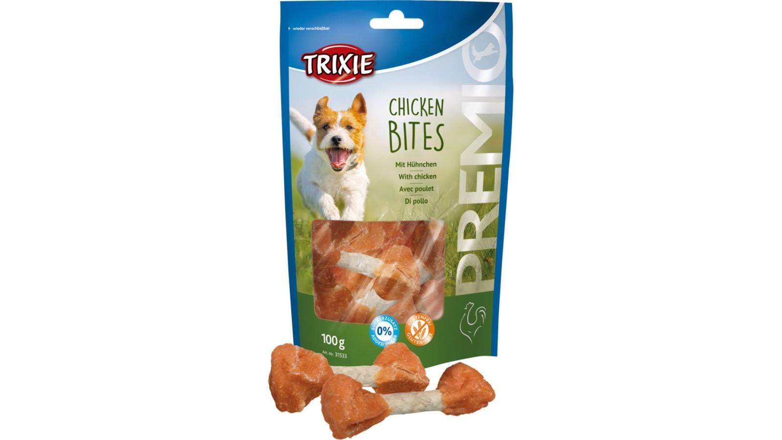 TRIXIE Chicken bites poslastica za pse pileći komadi 100g - Cenoteka