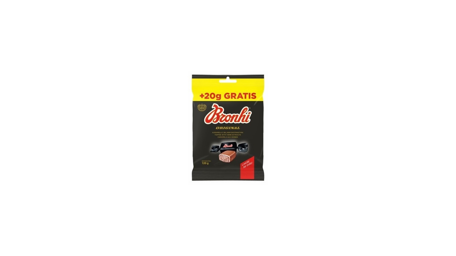 Bombone KRAŠ Bronhi original 120g - Cene i Akcije