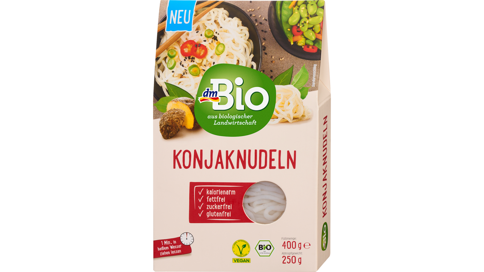 DM BIO tanki rezanci u vodenom nalivu od korena konjaka 400g - Cenoteka