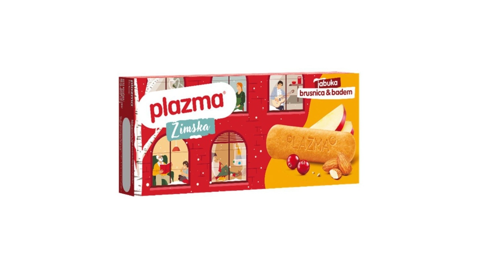 Keks PLAZMA Zimska jabuka brusnica 150g - Cenoteka