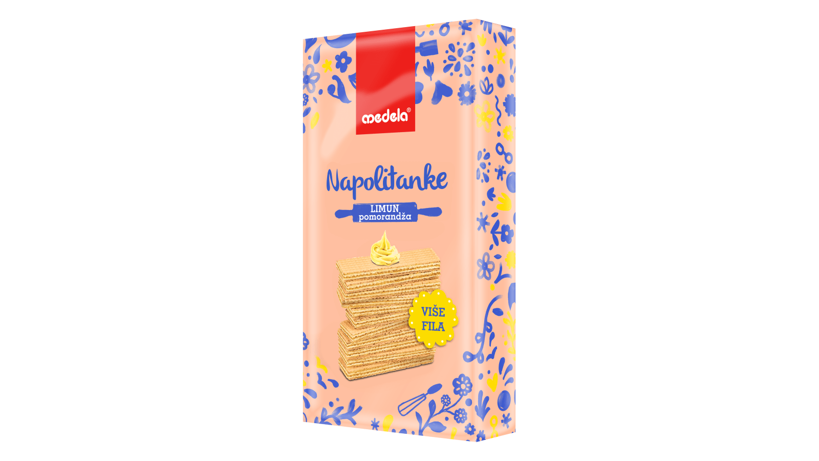 Napolitanke MEDELA limun pomorandža 400g - Cenoteka