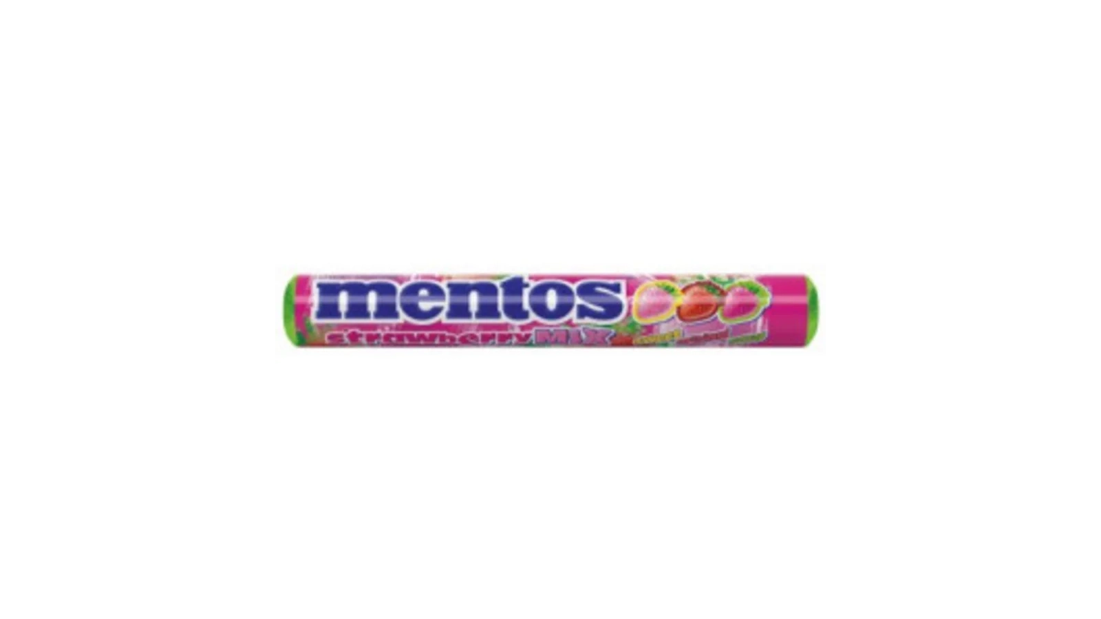 Bombone MENTOS Strawberry karamela 38g - Cenoteka