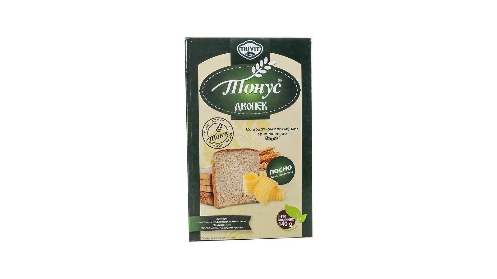 Dvopek TONUS sa proklijalom pšenicom 140g - Cene i Akcije