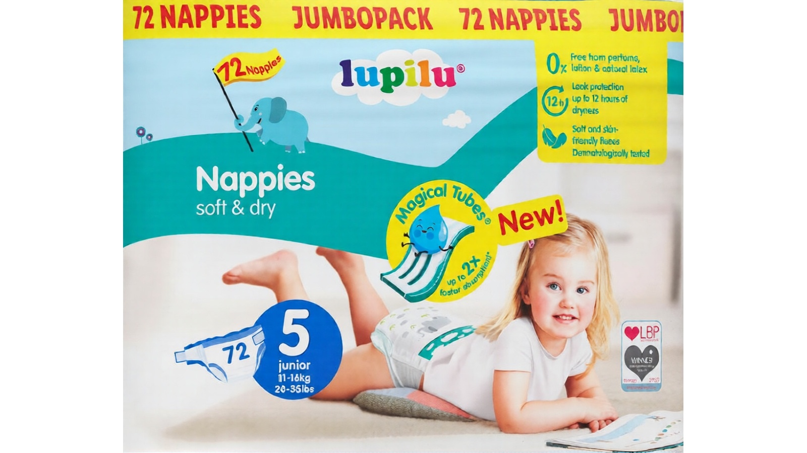 LUPILU pelene junior 5 72kom - Cenoteka