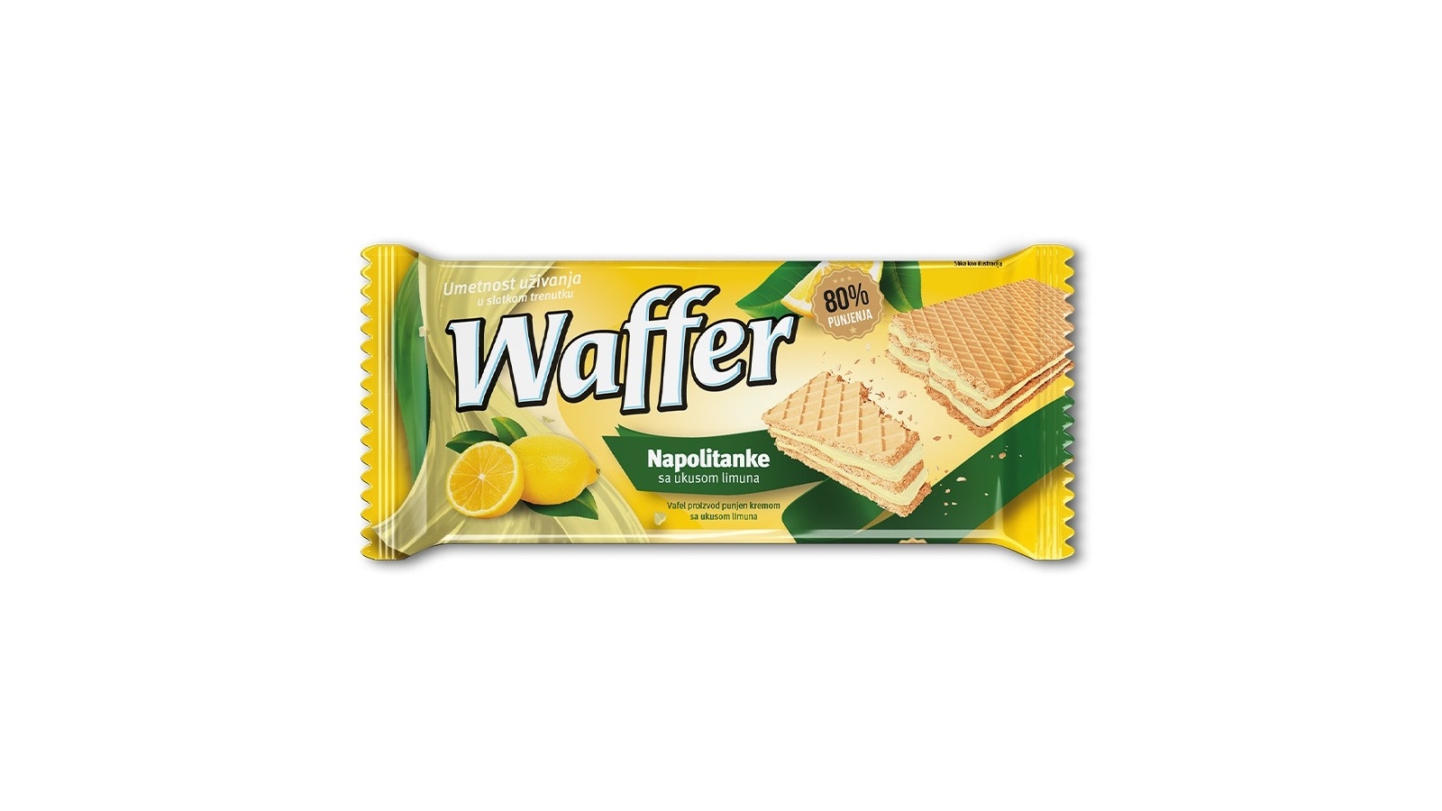 Napolitanke WAFFER limun 170g - Cenoteka