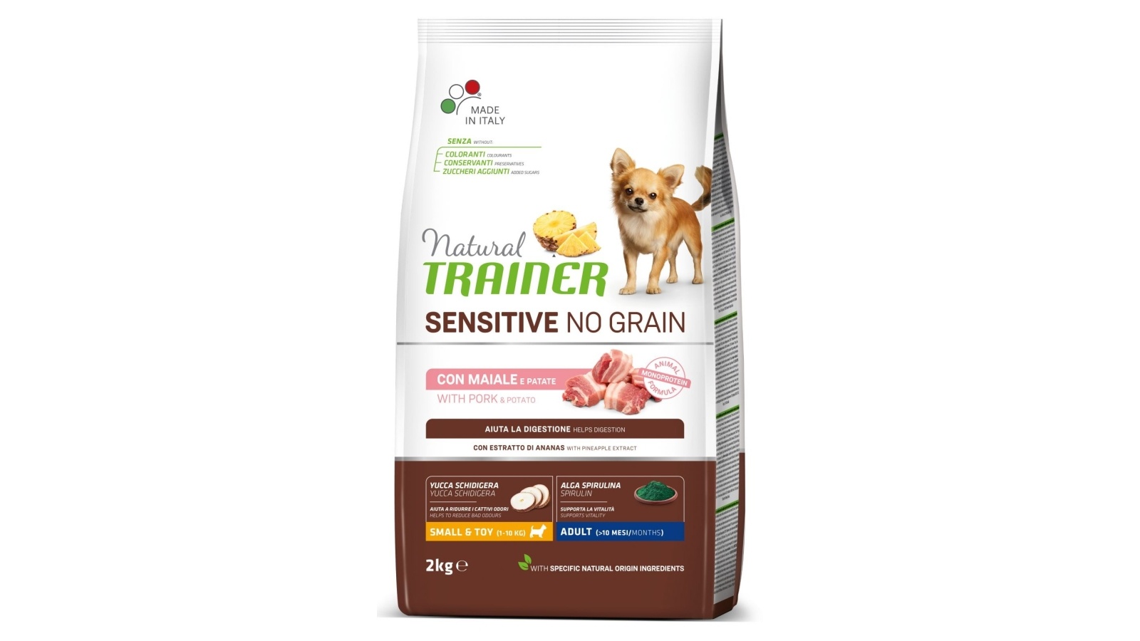 NATURAL TRAINER Sensitive hrana bez glutena svinjetina 2kg - Cenoteka