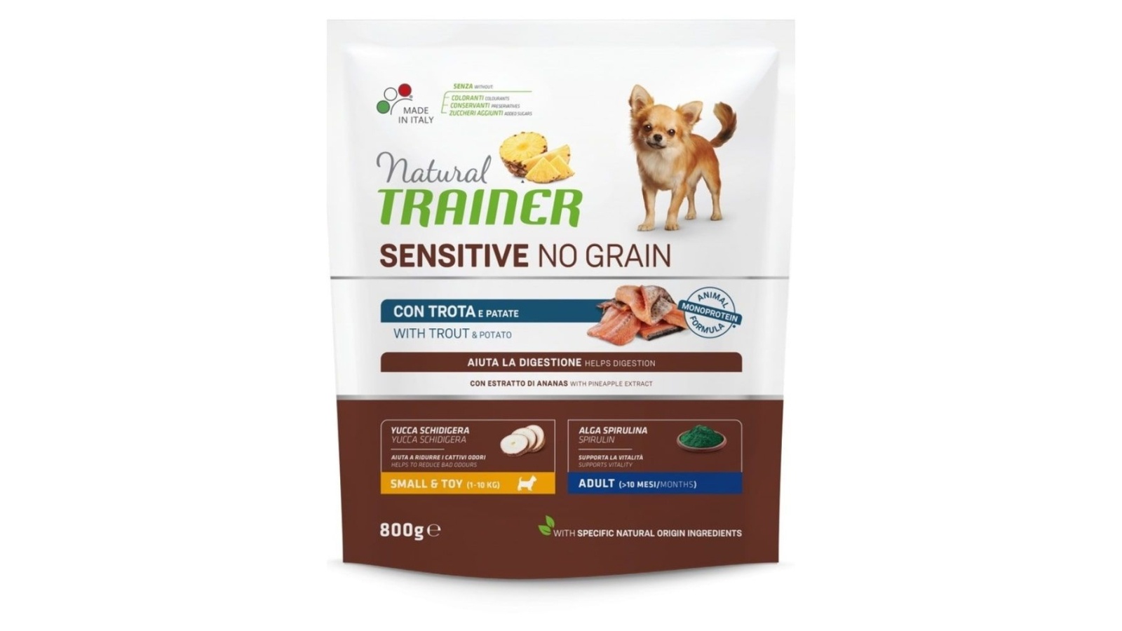 NATURAL TRAINER Sensitive no grain hrana za pse 800g - Cene i Akcije