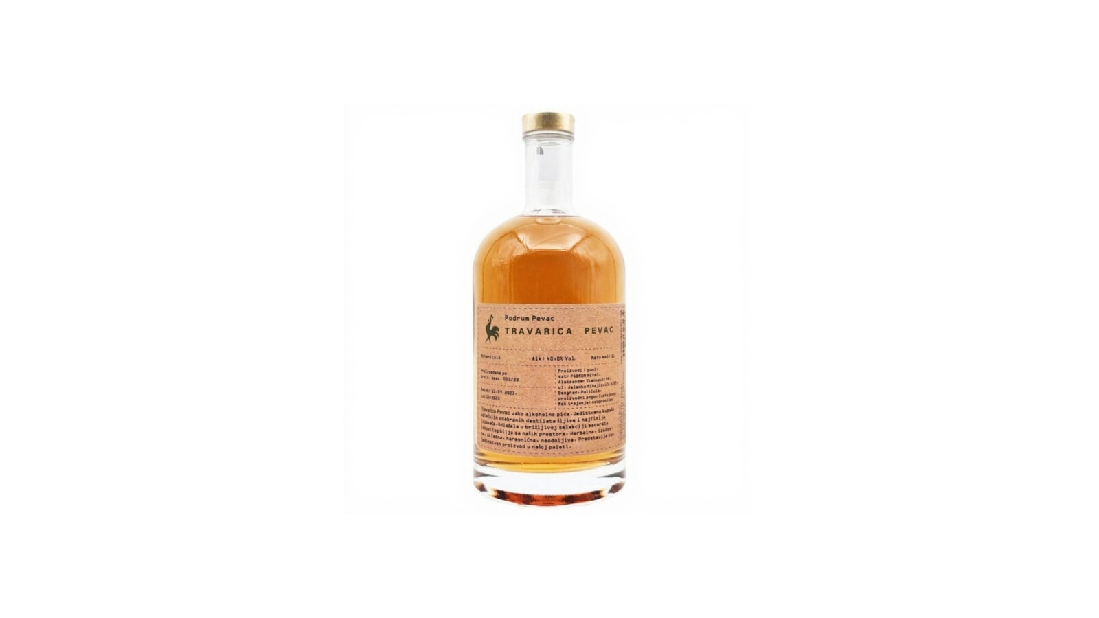 Rakija PODRUM PEVAC Travarica 1l - Cenoteka